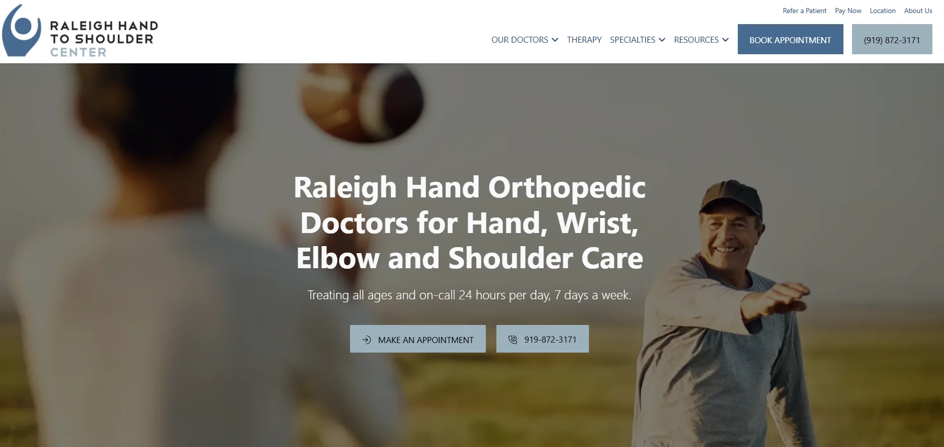 We Launched Our New WordPress Website! - Raleigh Hand to Shoulder Center